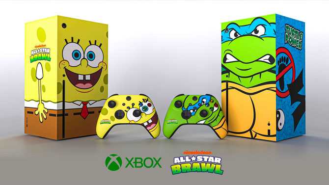 SPONGEBOB SQUAREPANTS And TEENAGE MUTANT NINJA TURTLES Inspired Xbox ...