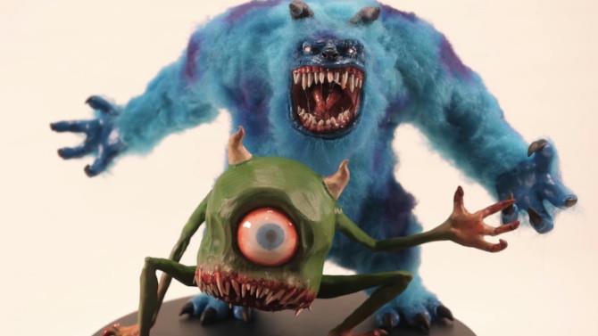 Sulley Monsters Inc Scaring