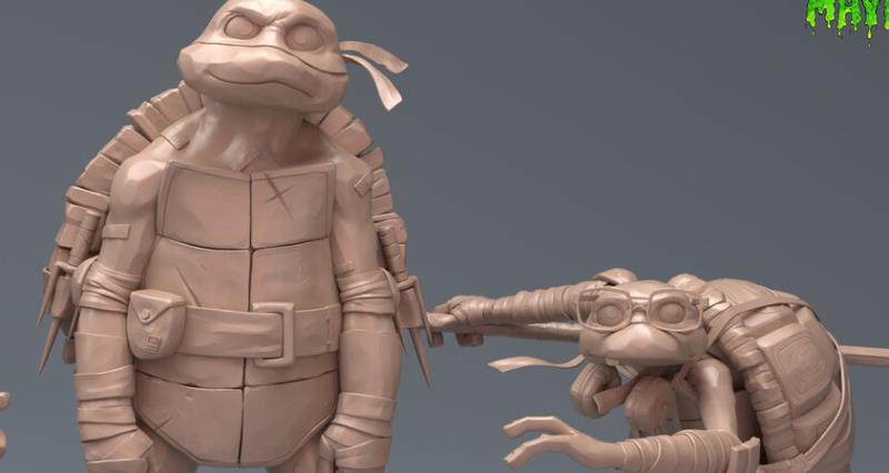 TMNT: MUTANT MAYHEM Early Character Design Sculpts Reveal Alternate ...